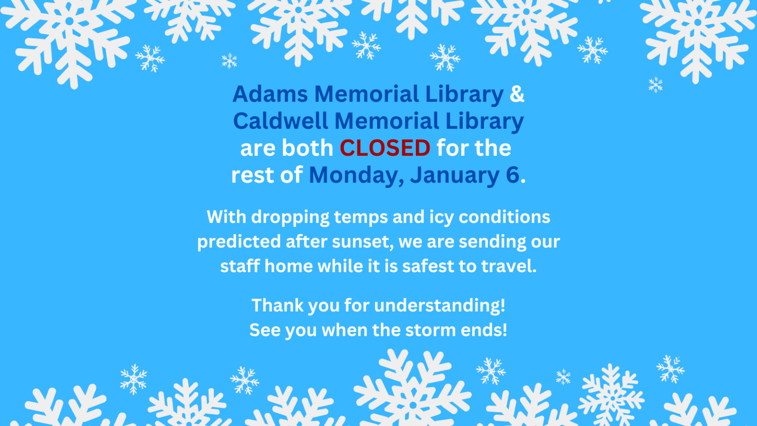 Adams Memorial Library – 1112 Ligonier Street, Latrobe PA 15650 * 724 ...
