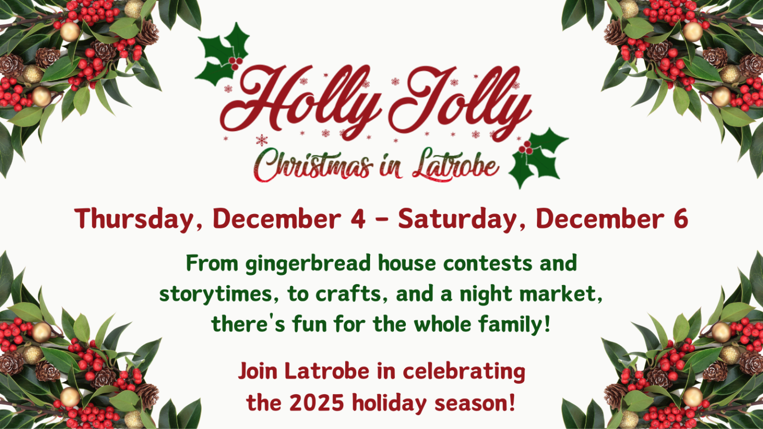 2025 Holly Jolly Christmas in Latrobe – Adams Memorial Library